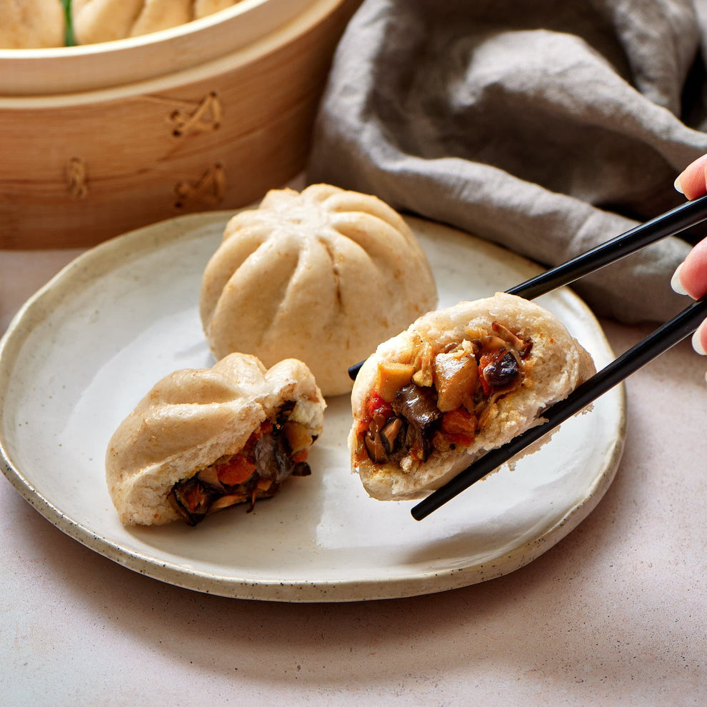 Mushroom buns | Pam Pam Plant-based Asian Meals